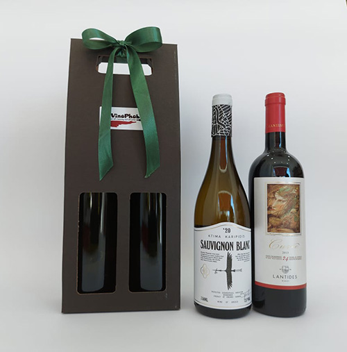Gift 2 btl Carton Box - Option 4 Gift Box - NoVinoPhobia online Cyprus